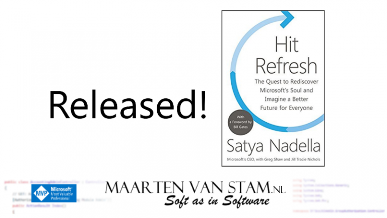 Hit Refresh arrived on my Kindle today – Update – Soft as in Software Blog